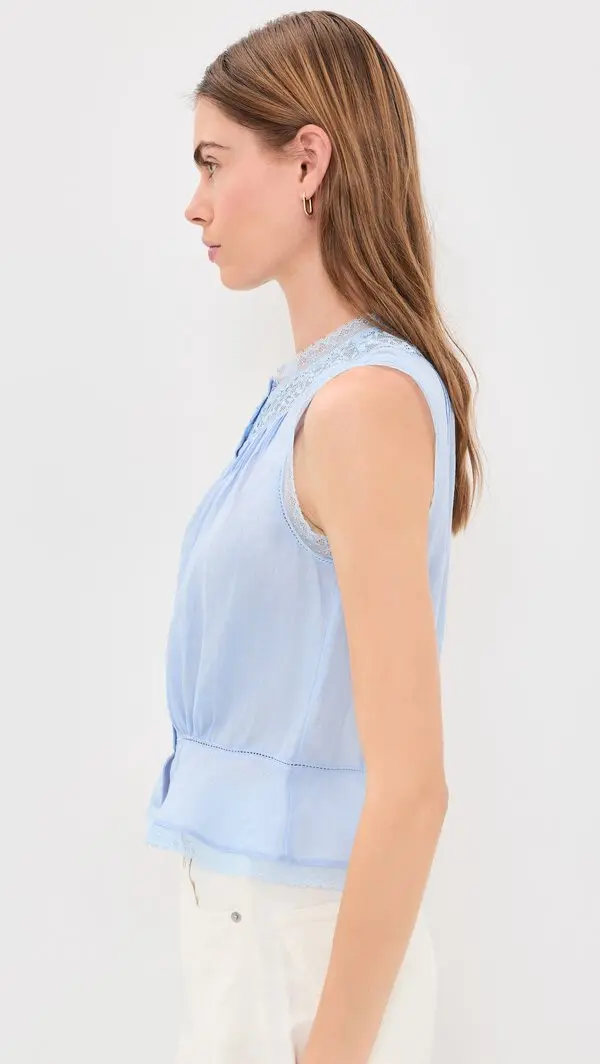 ALEX MILL Collette Top In Ramie