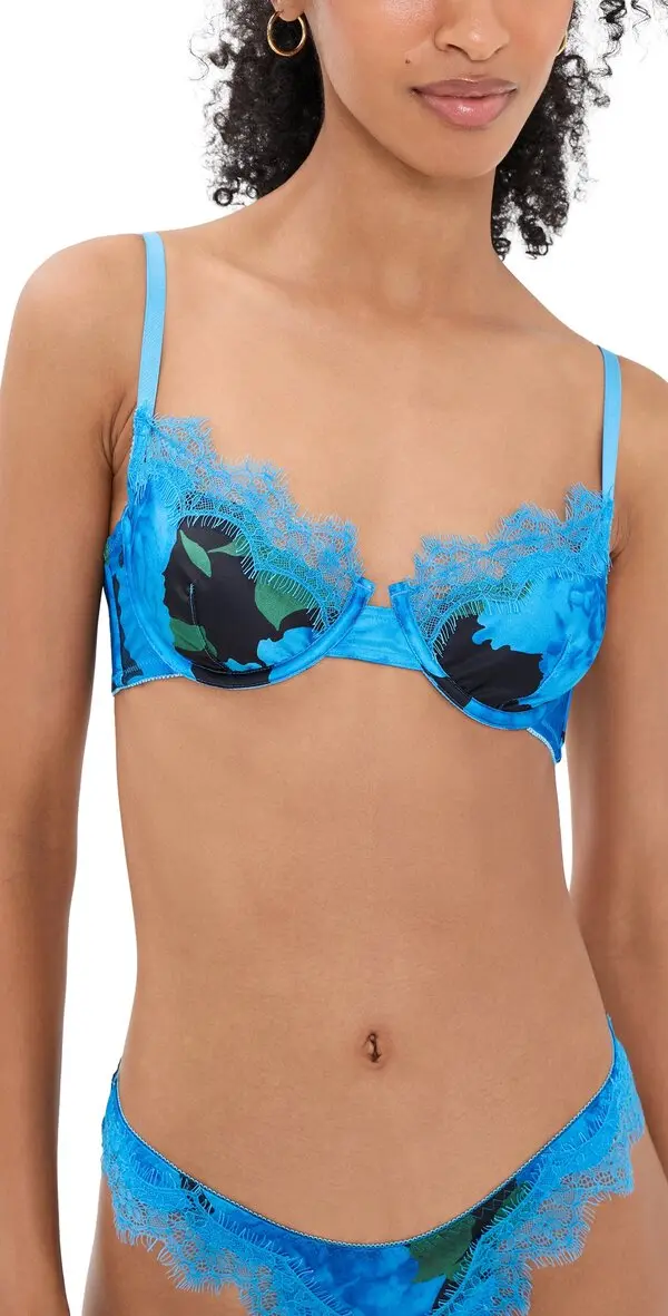 KAT THE LABEL Sorrento Underwire Bra - Azure