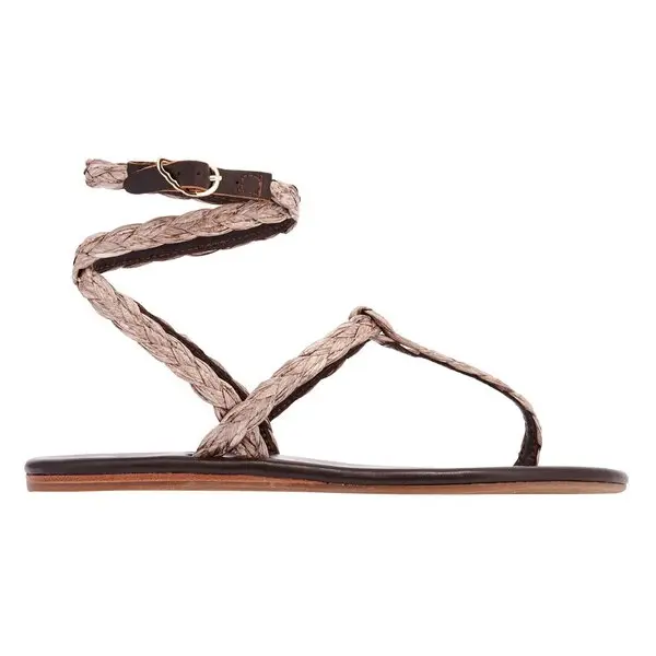 ANCIENT GREEK SANDALS Kalamida - Brown