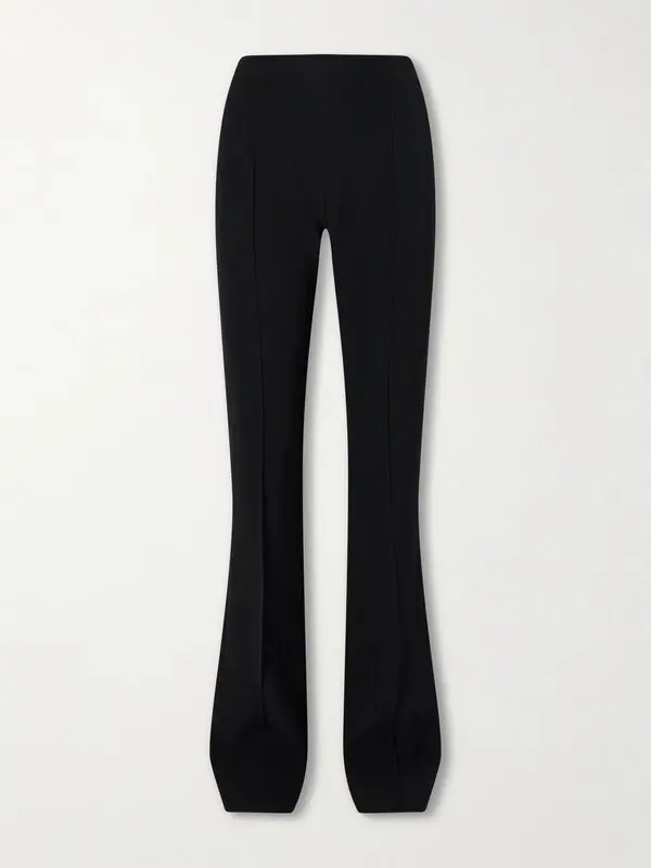 THE ROW Fabien Wool-blend Crepe Straight-leg Pants