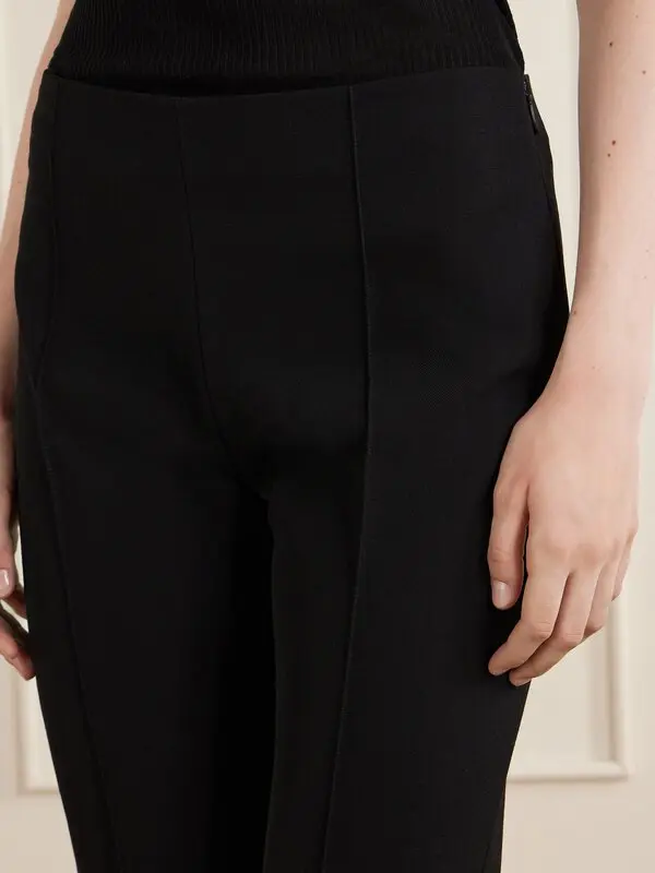 THE ROW Fabien Wool-blend Crepe Straight-leg Pants