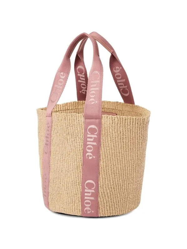 Chloé Woody Large Rafia Basket Bag