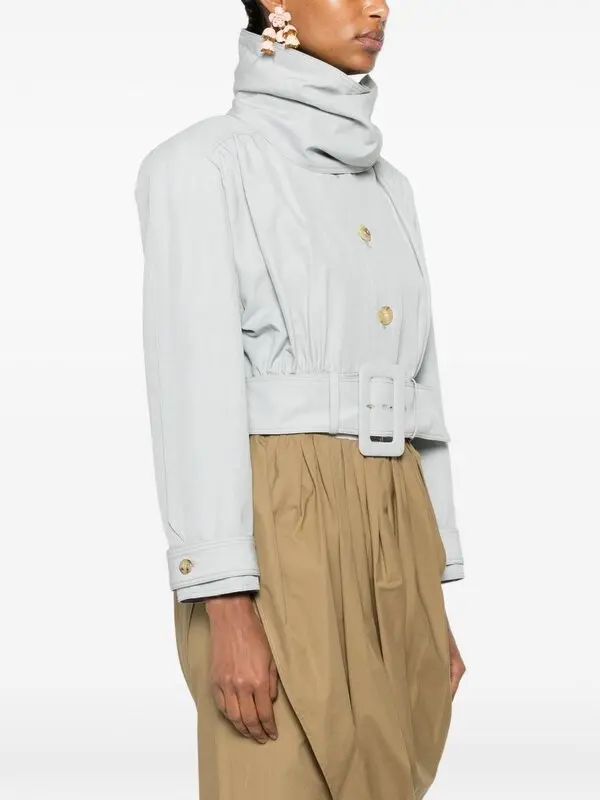 Chloé Cotton And Linen Blend Blouson Jacket