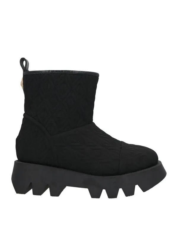 Elisabetta Franchi Quilted Ankle Boots With Lug Sole