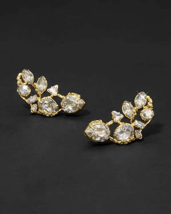 Alexis Bittar Crystal Studded Post Earrings
