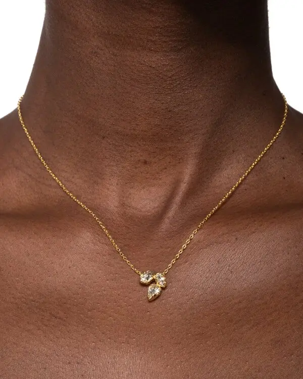 Alexis Bittar Crystal Cluster Pendant Necklace - Gold