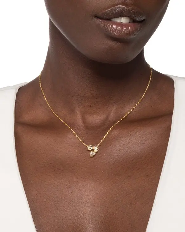 Alexis Bittar Crystal Cluster Pendant Necklace