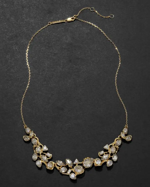 Alexis Bittar Clat Crystal Cluster Bib Necklace