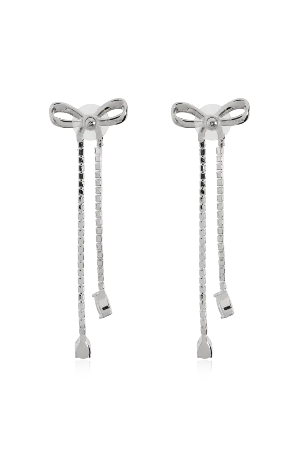 SELF-PORTRAIT Long Earrings With Sparkling Crystals
