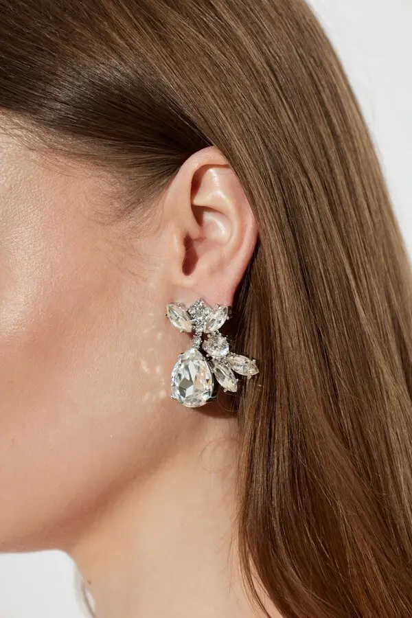 SELF-PORTRAIT Earrings With Sparkling Crystals