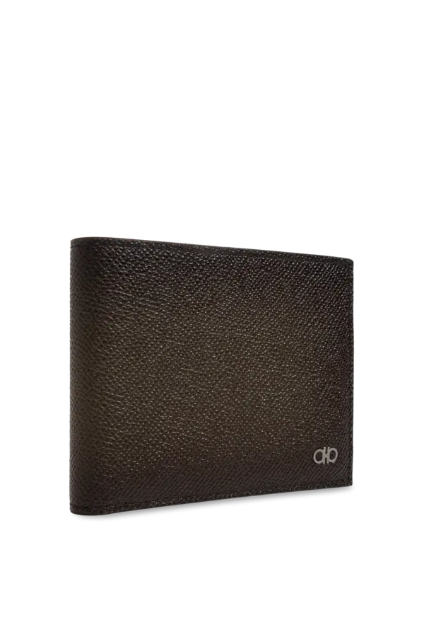 FERRAGAMO Leather Wallet With Logo