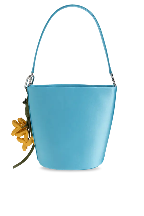 SELF-PORTRAIT Satin Bag With Keychain