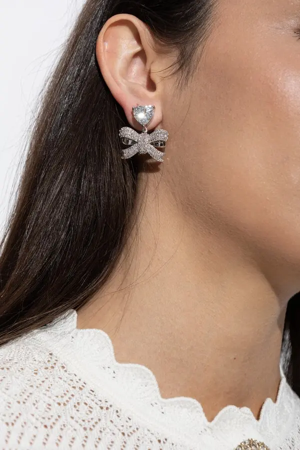 SELF-PORTRAIT Earrings With Shimmering Crystals