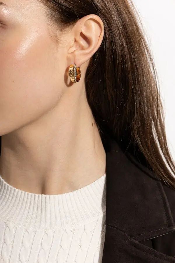 Tory Burch Earrings With Sparkling Crystals