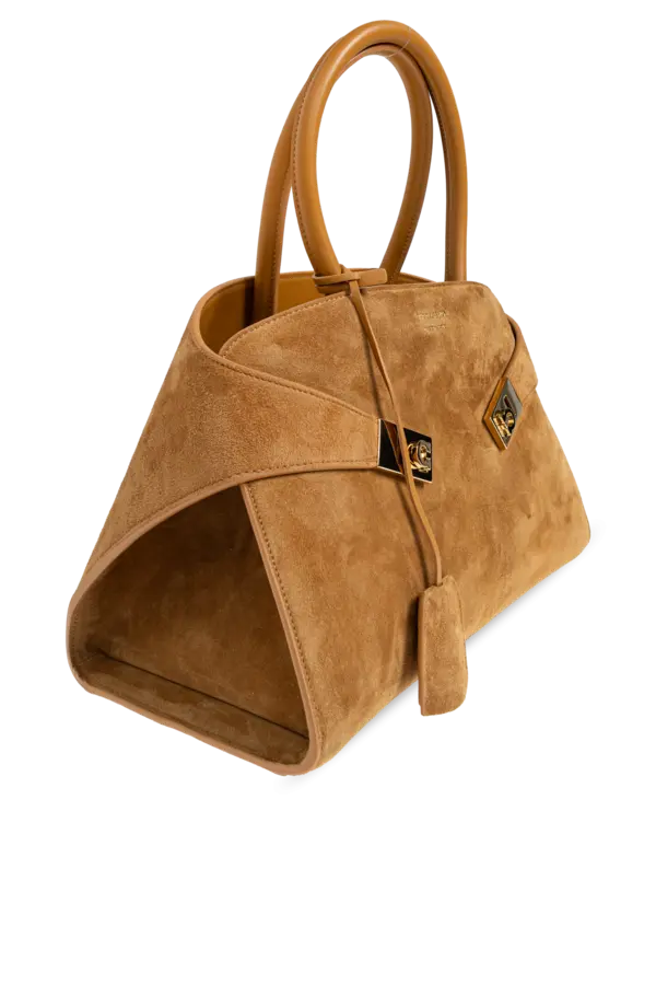 FERRAGAMO Suede Bag `hug