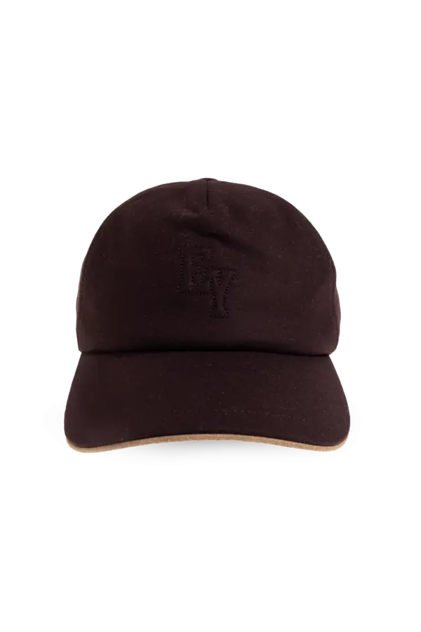 Eleventy Wool Baseball Cap - Brown