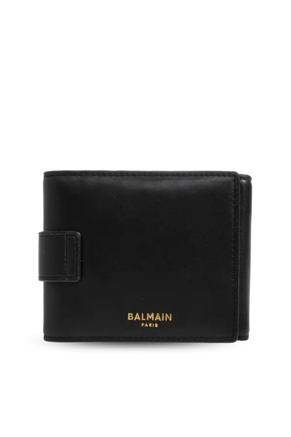 Balmain Leather Wallet With Logo