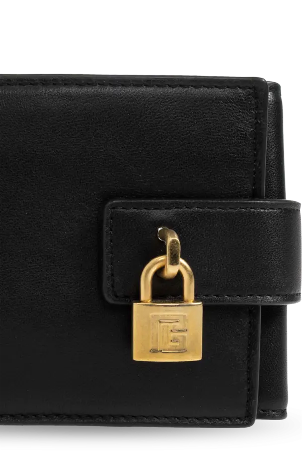 Balmain Leather Wallet With Logo