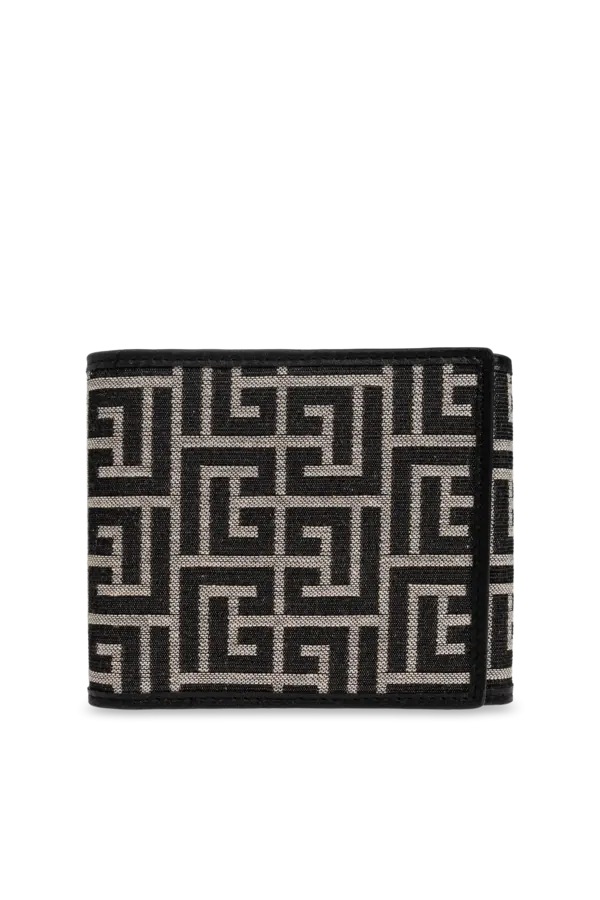 Balmain Leather Wallet With Logo