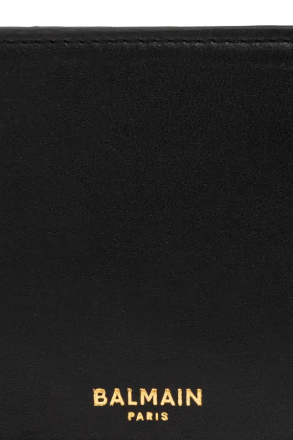 Balmain Leather Wallet With Logo