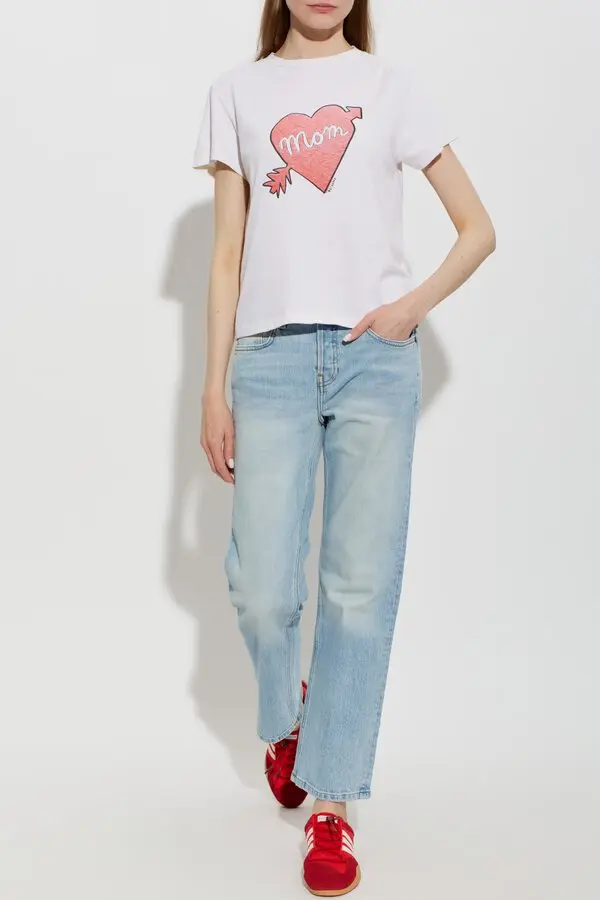 RE/DONE Slim Straight Crop’ Jeans