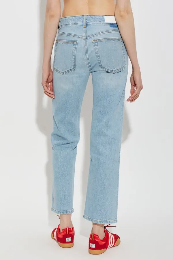 RE/DONE Slim Straight Crop’ Jeans