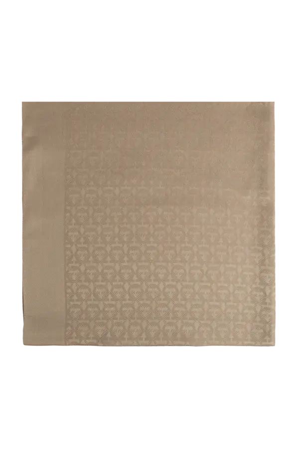 FERRAGAMO Silk Scarf With Monogram