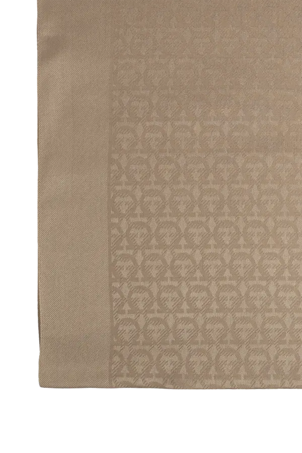 FERRAGAMO Silk Scarf With Monogram