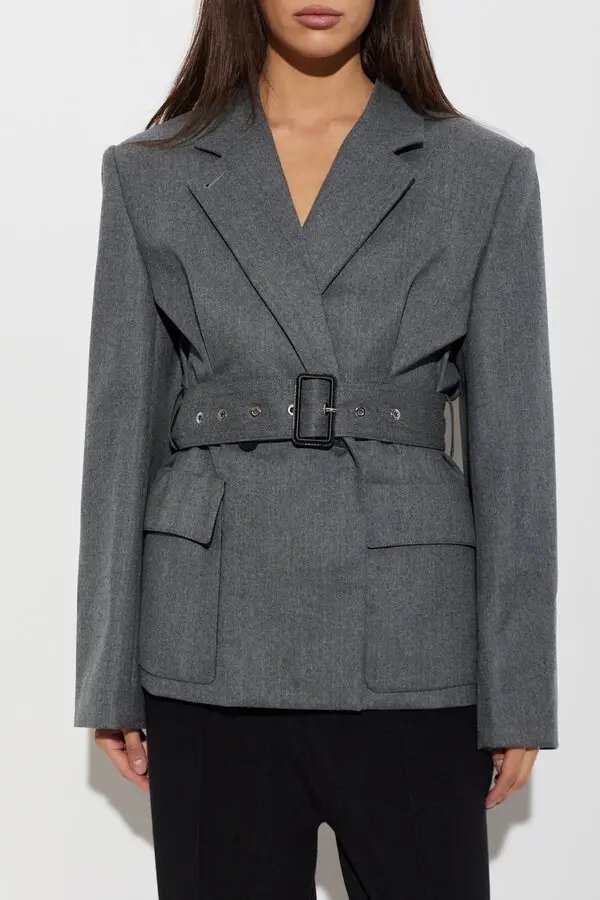LANVIN Wool Blazer With Belt