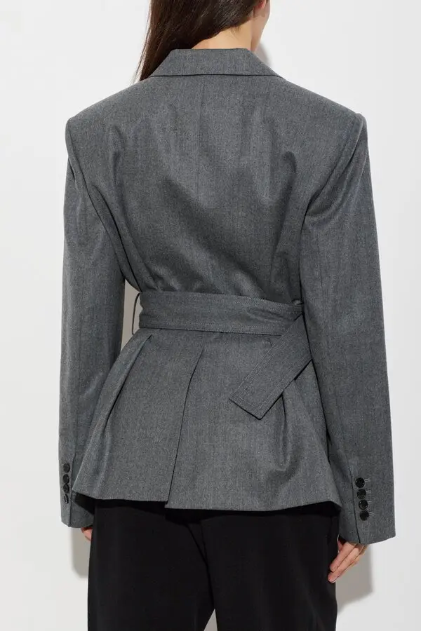 LANVIN Wool Blazer With Belt