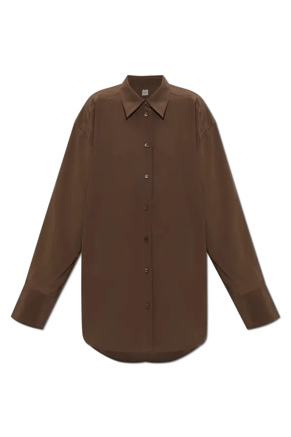 TOTEME Silk Shirt - Brown