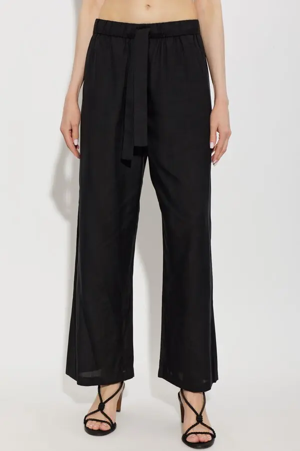 TOTEME Silk Wide-leg Trousers