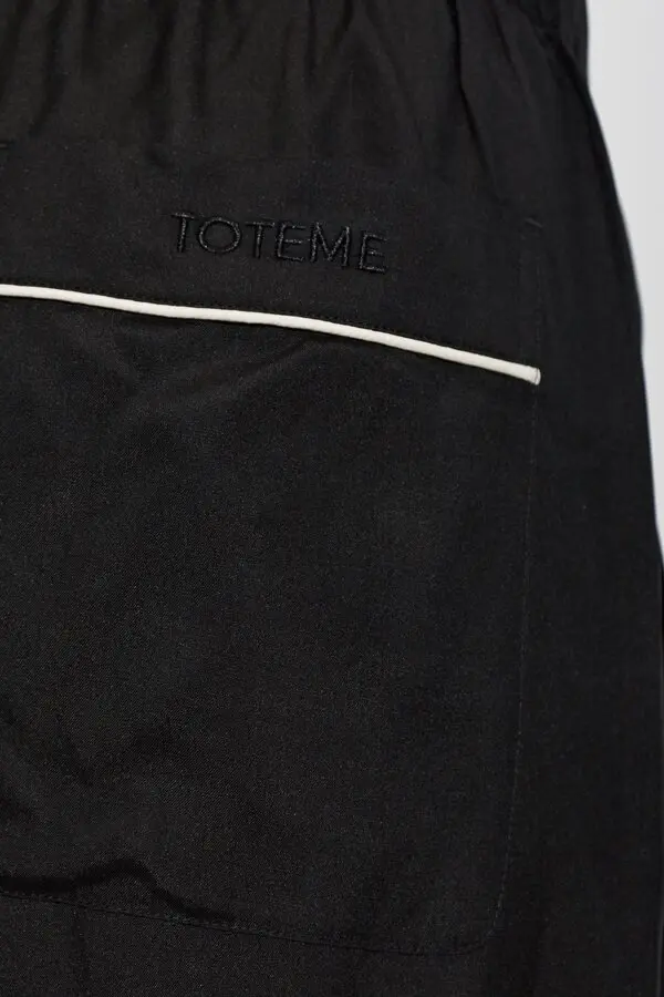 TOTEME Silk Wide-leg Trousers
