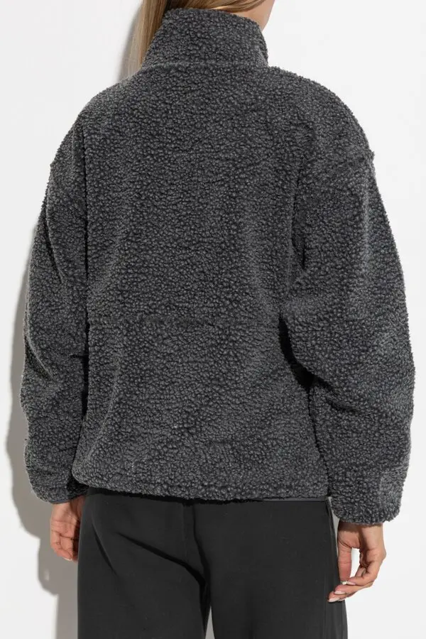 American Vintage Furry Sweatshirt With Logo Patch