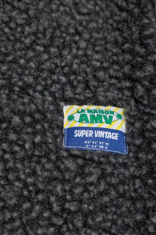 American Vintage Furry Sweatshirt With Logo Patch