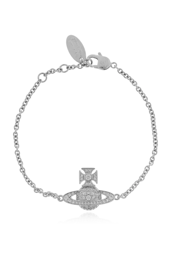VIVIENNE WESTWOOD Bracelet With Crystals - Silver