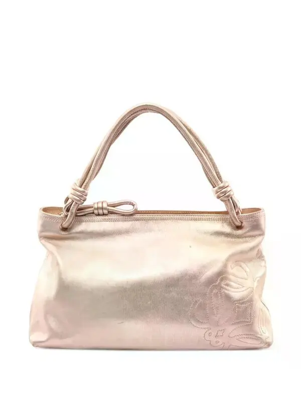 Loewe 2000s Anagram Handbag - Gold