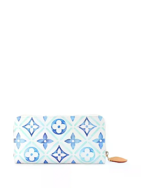 LOUIS VUITTON Zippy Wallet The Pool Monogram Tile Canvas Small Wallets