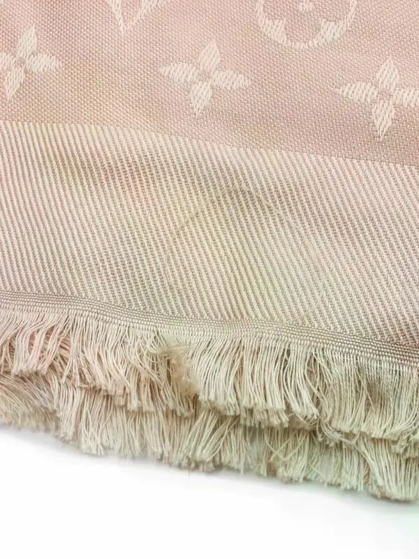 LOUIS VUITTON 2022 Monogram Fringed Scarf