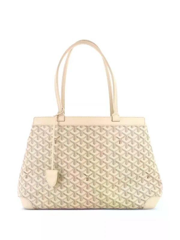 Goyard Bellechasse Pm Tote Bag In Coated Canvas - Neutrals