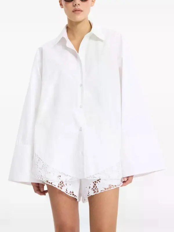 ROTATE BY BIRGER CHRISTENSEN Oversized Lace Shirt
