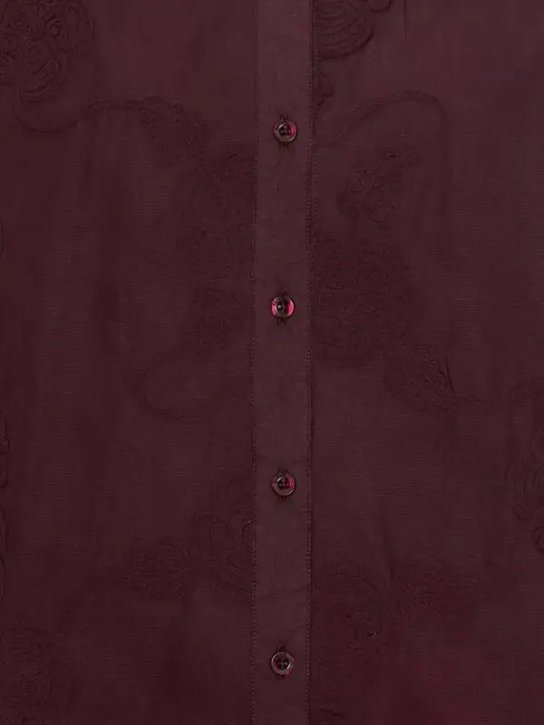 ROTATE BY BIRGER CHRISTENSEN Oversized Floral Embellished Shirt