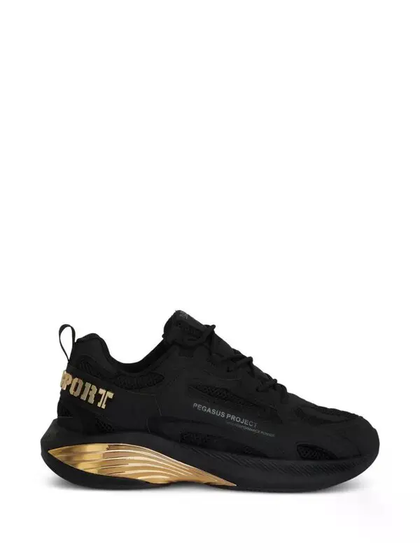PLEIN SPORT Pegasus Project Panelled Sneakers - Black