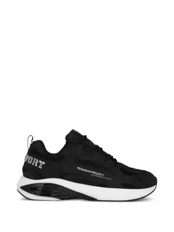 PLEIN SPORT Pegasus Project Panelled Sneakers - Black