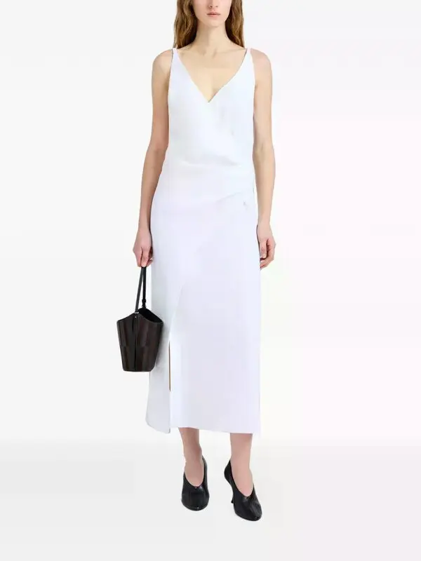 Proenza Schouler Noema Heavy Sable Wrap Dress