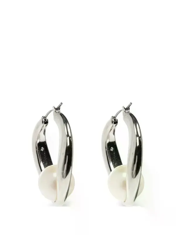 Kate Spade New York Harmony Hoops Glass-pearl Earrings