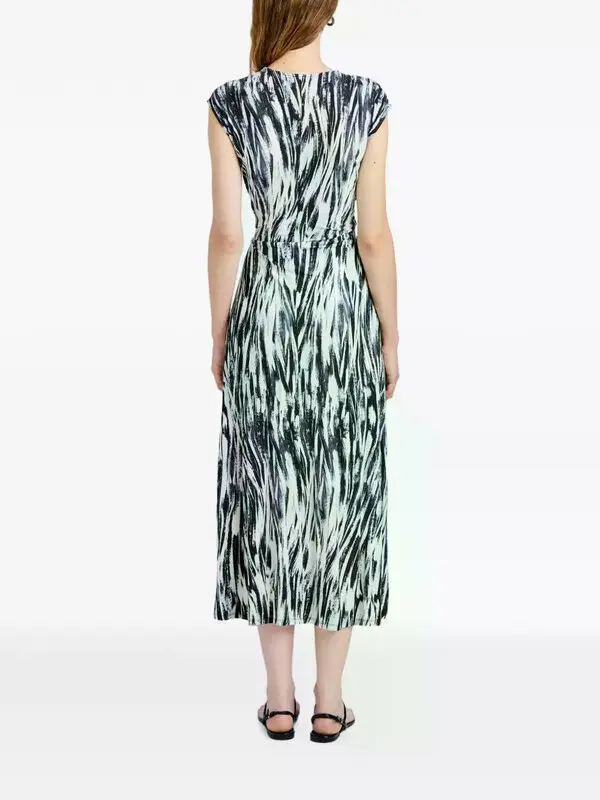 Proenza Schouler White Label Miranda Printed Jersey A-line Dress - Blue