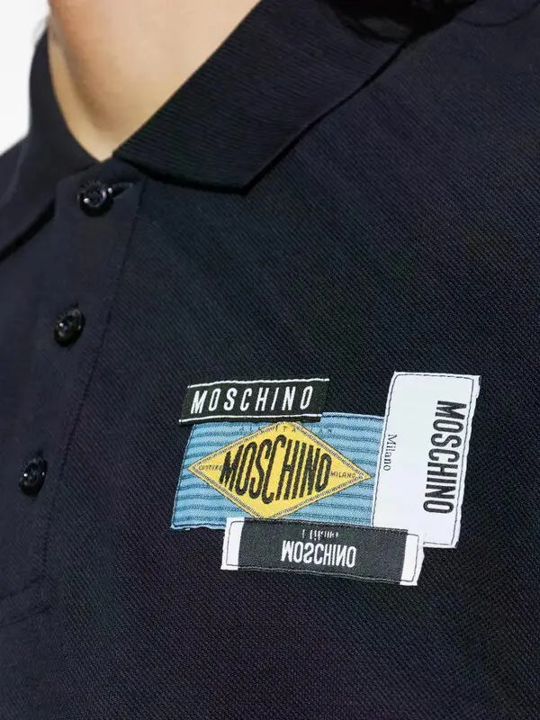 Moschino Logo-patch Polo Shirt