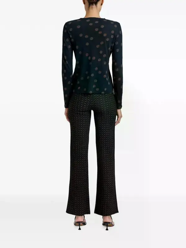 Proenza Schouler Mia Top In Polka-dot Jersey