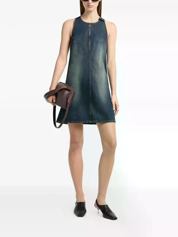 COURREGES A-line Denim Mini Dress